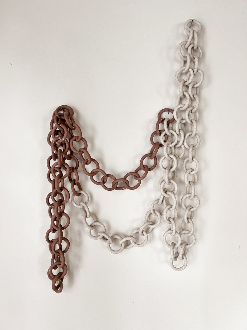 Made to Order Ceramic Link Chain Wall Hanging Stoneware - Etsy