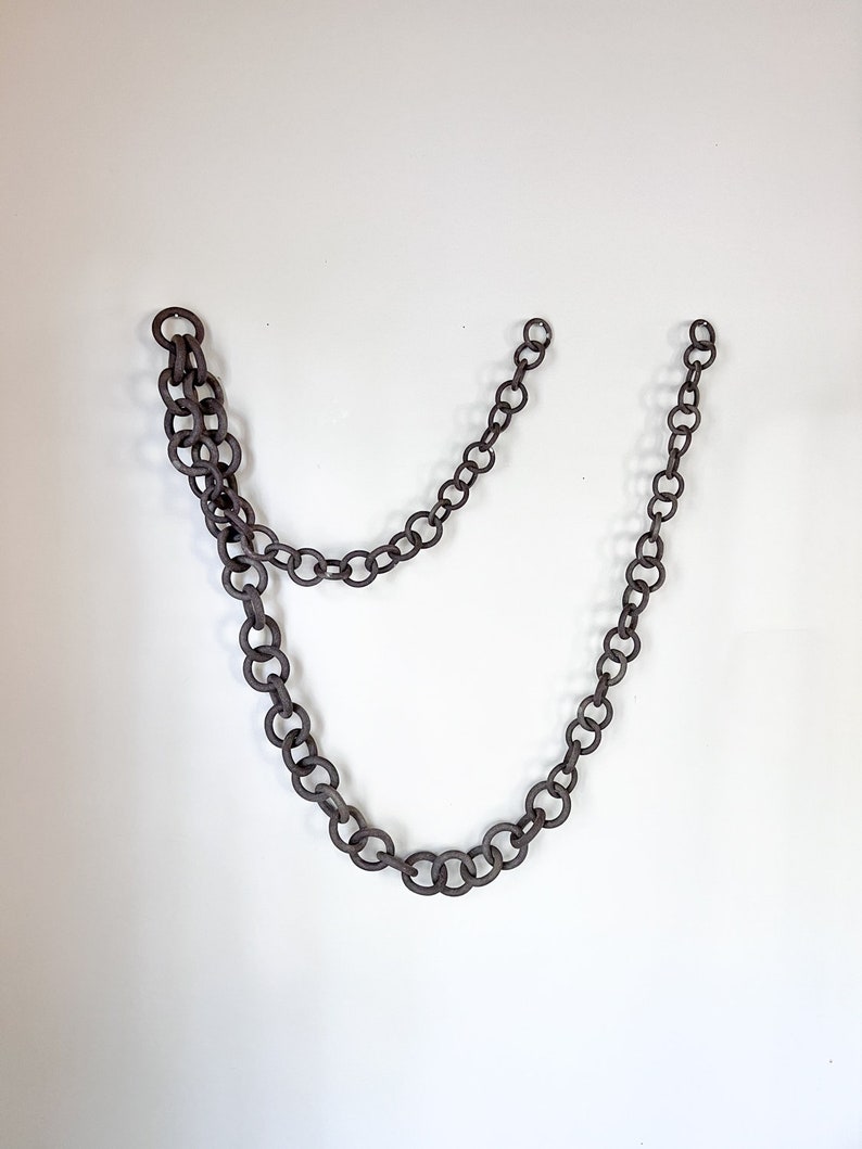 Made to Order - Ceramic Link Chain Wall Hanging, Stoneware Chain ...