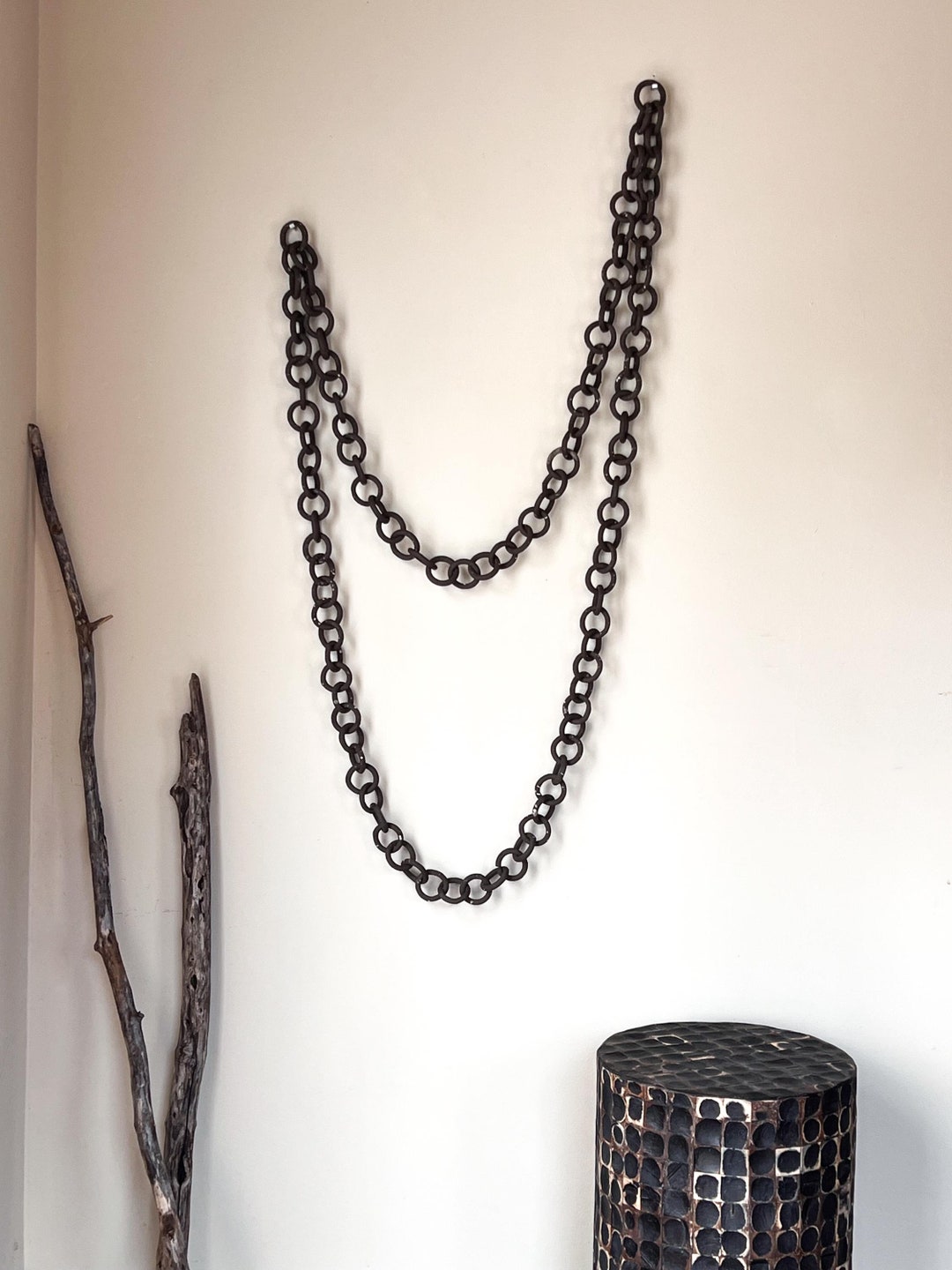 Made to Order - Ceramic Link Chain Wall Hanging, Stoneware Chain ...