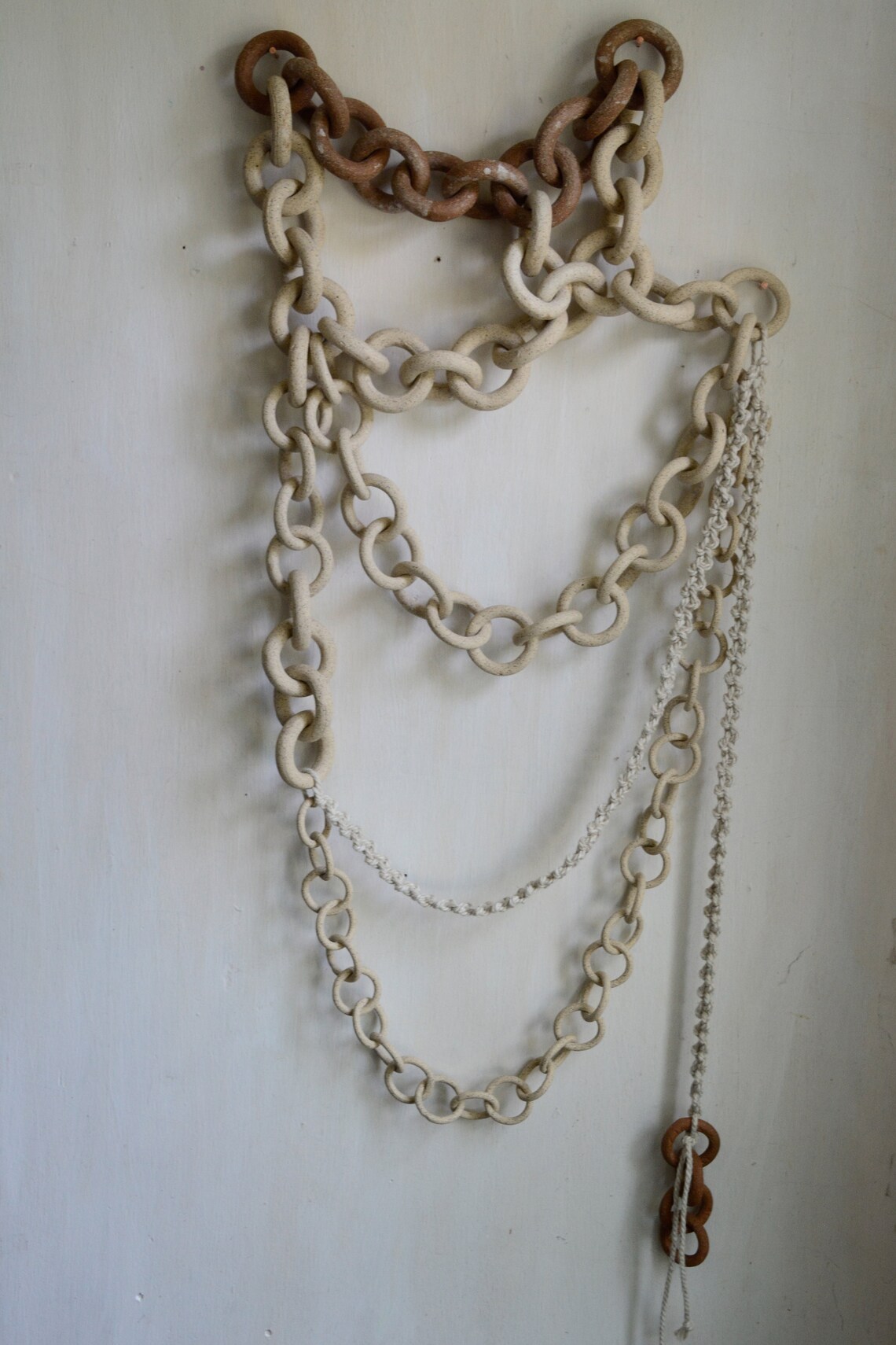 Made to Order Ceramic Link Chain Wall Hanging Stoneware - Etsy