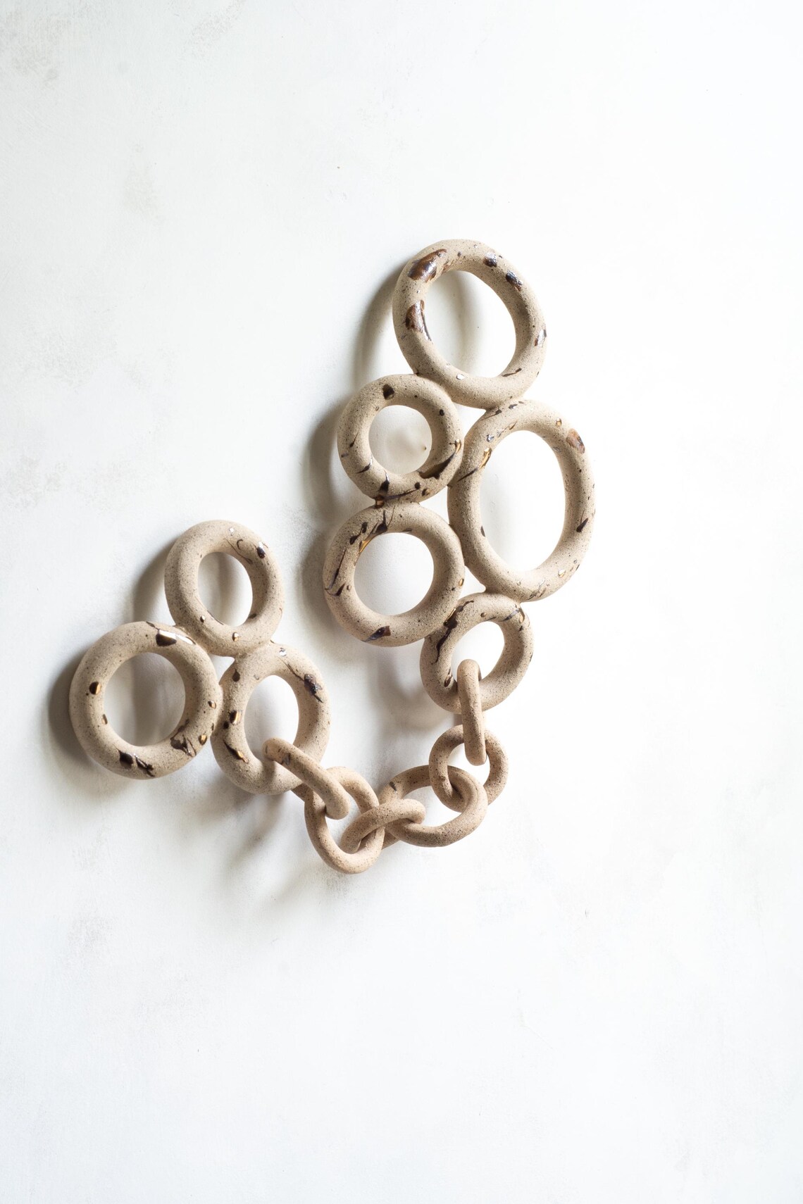 Nautical Ceramic Chain Wall Sculpture: Coastal Beach House Decor - Etsy