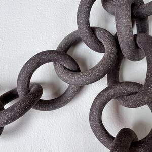 Made to Order Ceramic Link Chain Wall Hanging, Stoneware Chain ...
