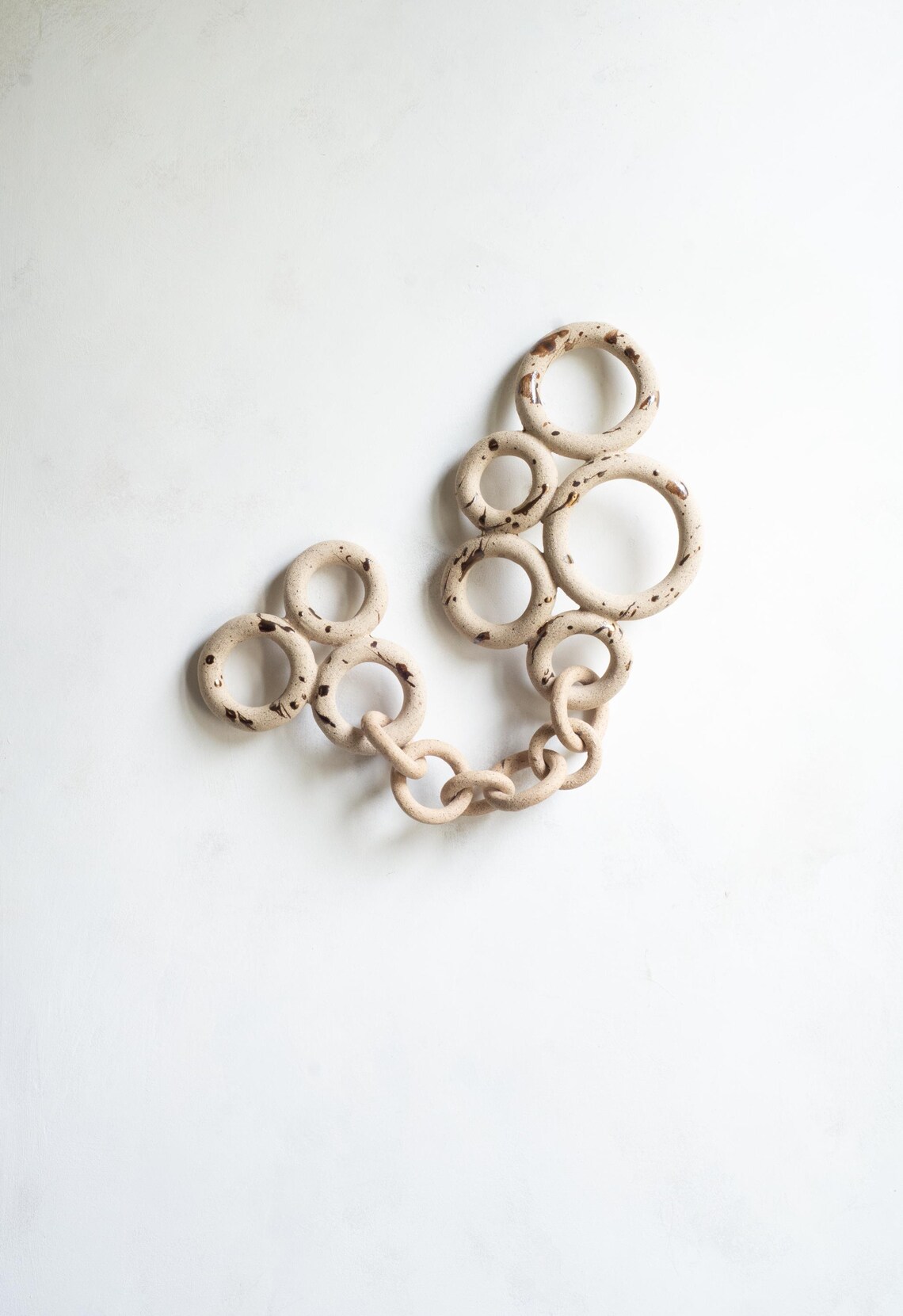 Nautical Ceramic Chain Wall Sculpture: Coastal Beach House Decor - Etsy