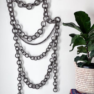 Made to Order Ceramic Link Chain Wall Hanging, Stoneware Chain ...