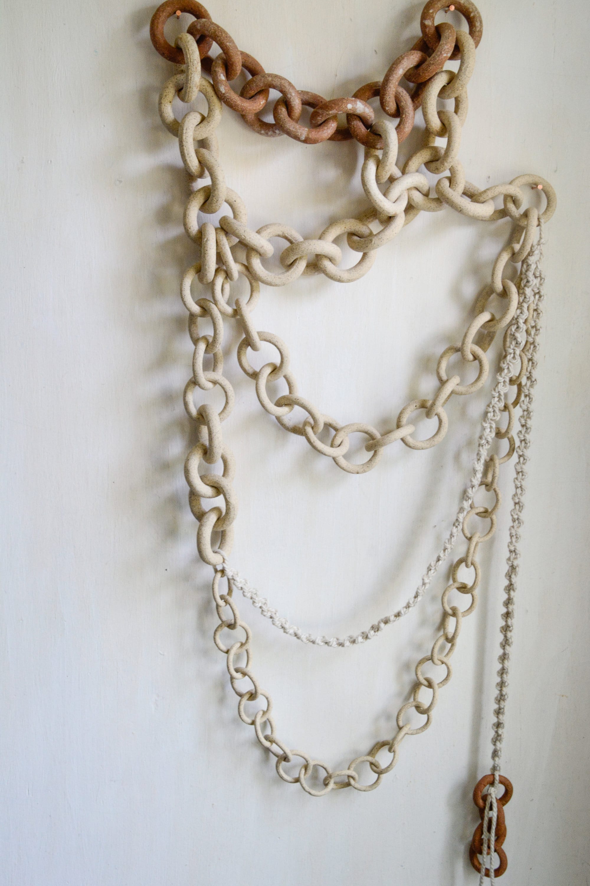 Made to Order Ceramic Link Chain Wall Hanging Stoneware | Etsy