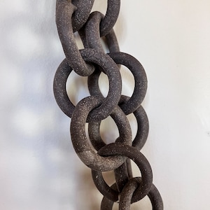 Made to Order - Ceramic Link Chain Wall Hanging, Stoneware Chain ...