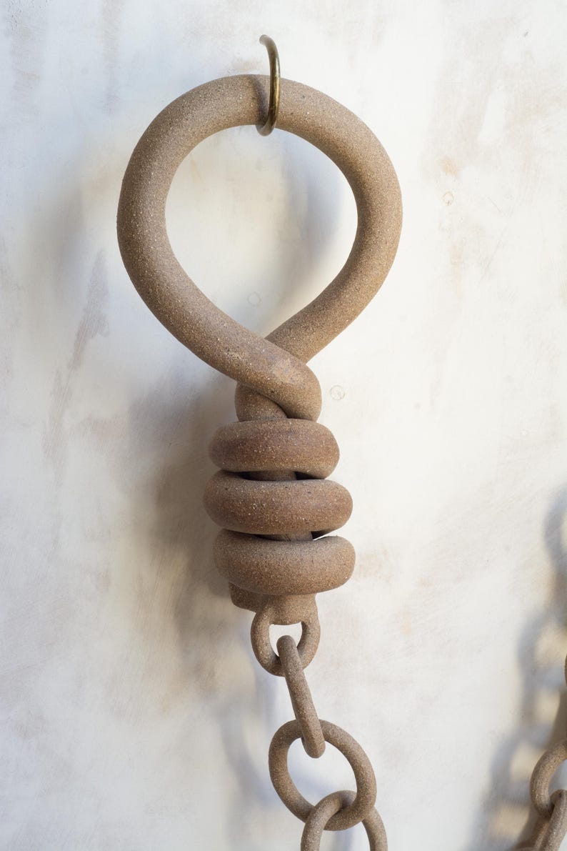 Nautical Ceramic Chain Wall Hanging: Coastal Boho Decor - Etsy