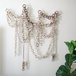 Made to Order Ceramic Link Chain Wall Hanging: Boho Wall Sculpture - Etsy