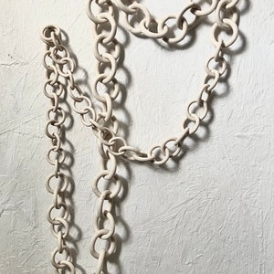 Made to Order - Ceramic Link Chain Wall Hanging, Stoneware Chain ...