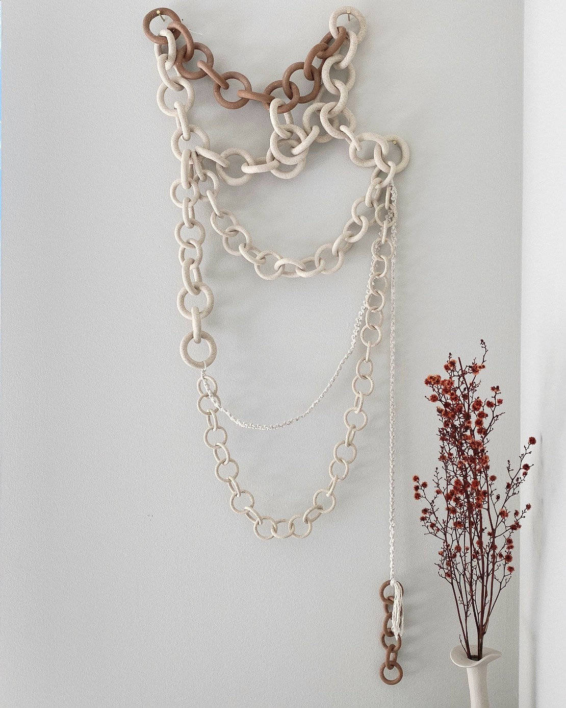 Made to Order Ceramic Link Chain Wall Hanging Stoneware | Etsy