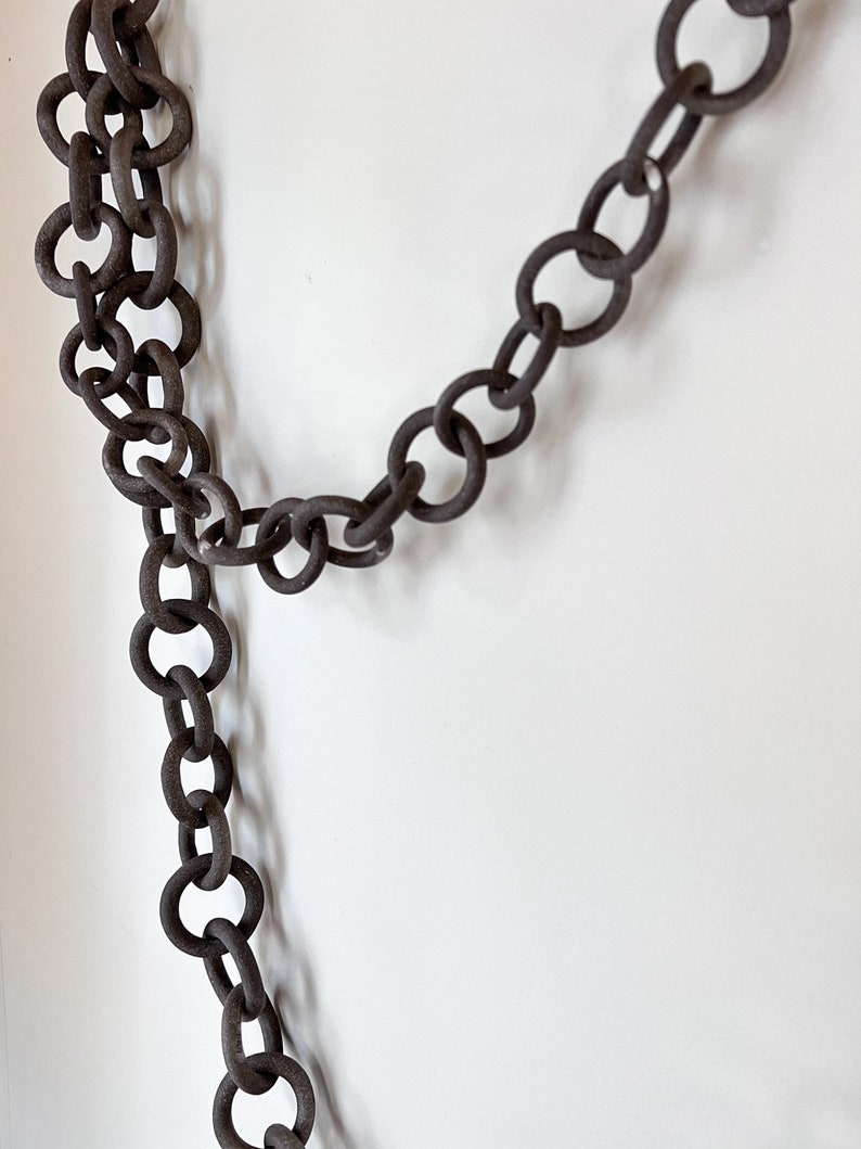 Made to Order - Ceramic Link Chain Wall Hanging, Stoneware Chain ...