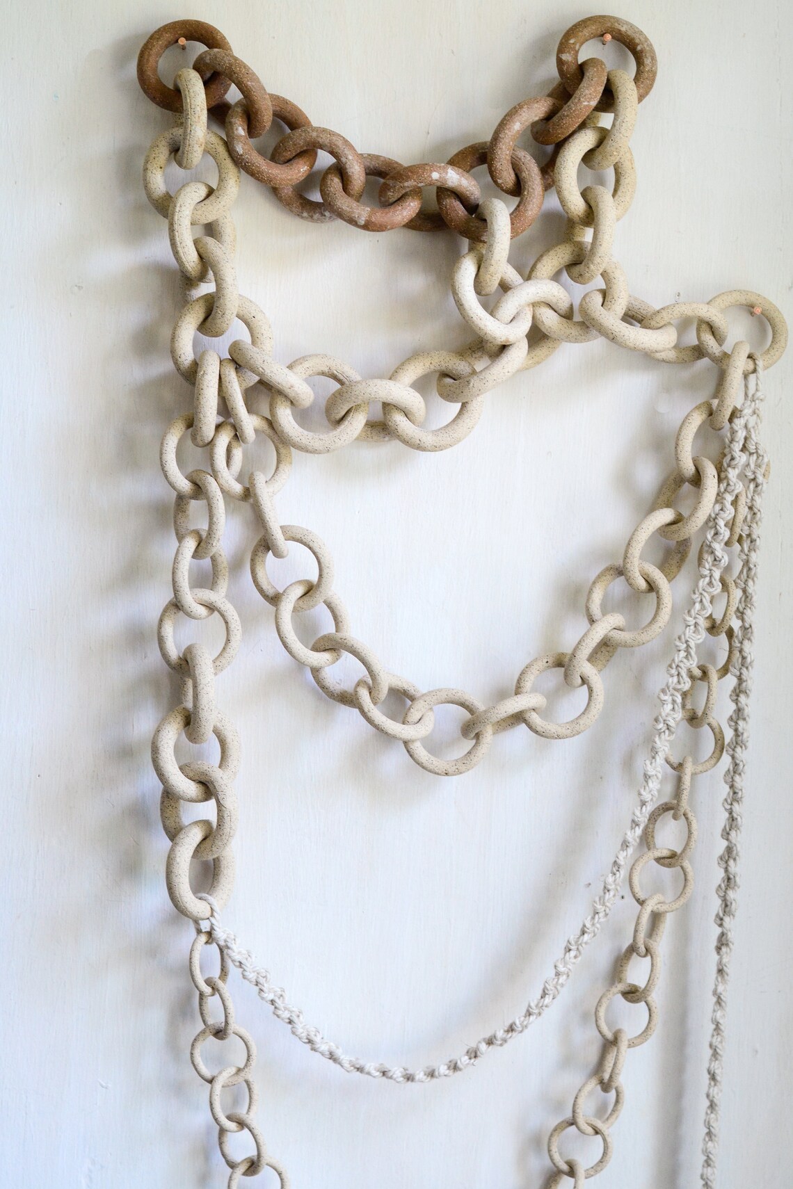 Made to Order Ceramic Link Chain Wall Hanging Stoneware - Etsy