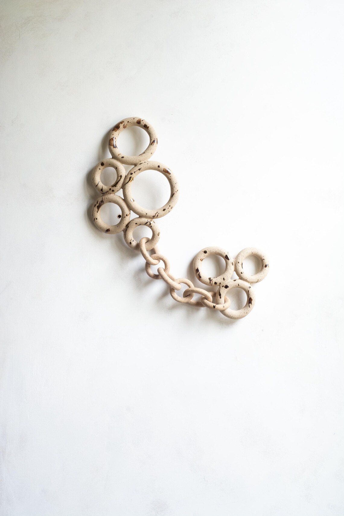 Nautical Ceramic Chain Wall Sculpture: Coastal Beach House Decor - Etsy