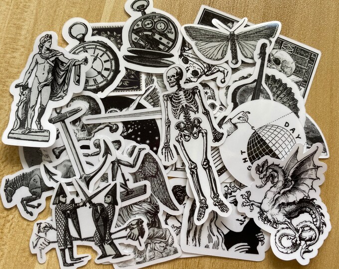 30 X Vintage Stickers Laminate or Vinyl Sticker Paper - Etsy