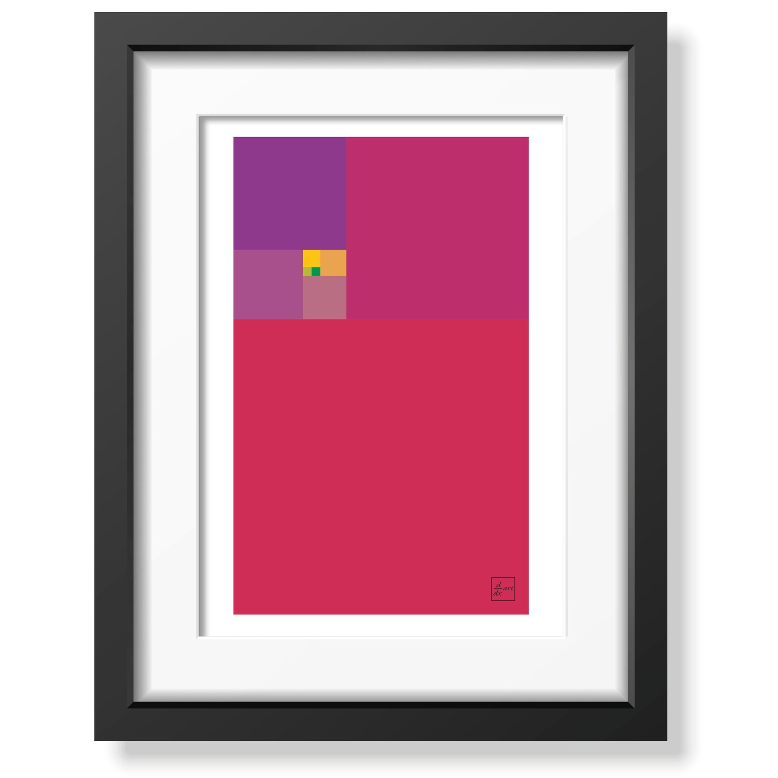 Fibonacci Colour Purple A4/A3 Size Fine Art Print - Etsy