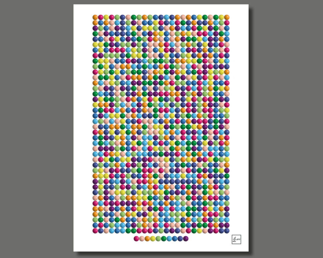 First 1000 Digits of Pi No. 1 3D A4/A3 Size Fine Art Print - Etsy