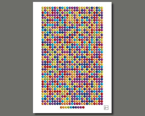 First 1000 Digits of Pi No. 2 3D A4/A3 Size Fine Art Print - Etsy