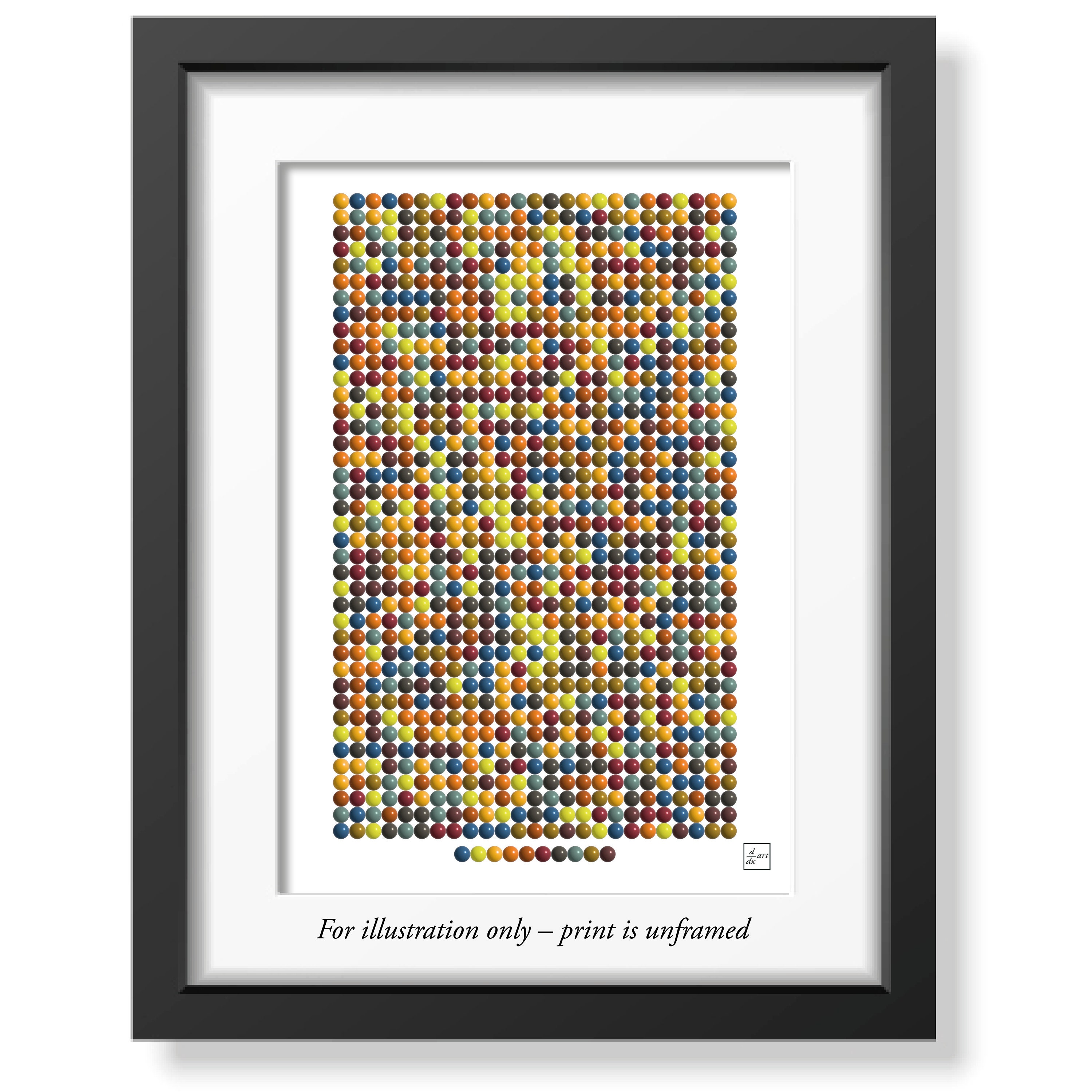 First 1000 Digits of Pi No. 3 (3D) [A4/A3 Size Fine Art Print] - Etsy