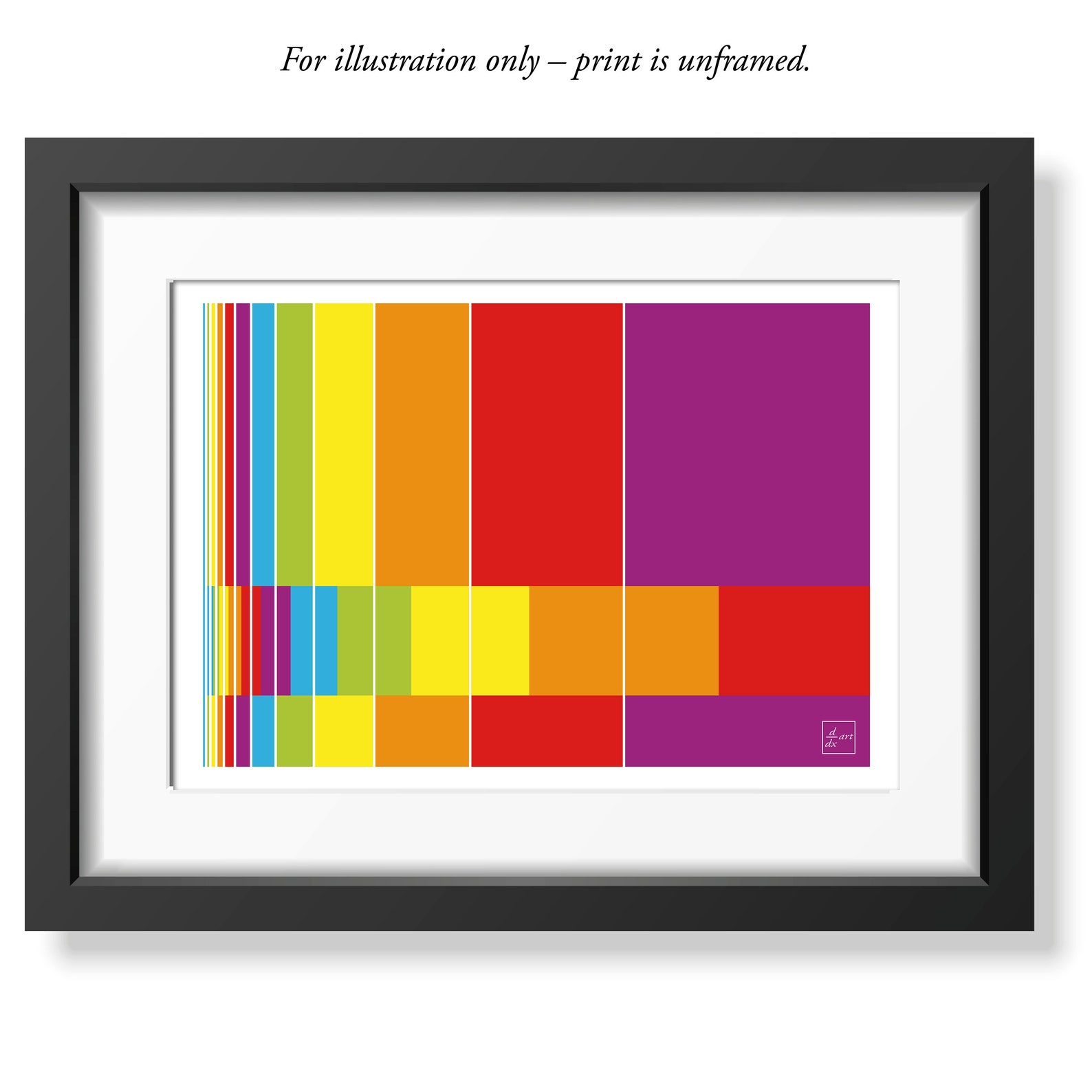 Fibonacci Bars No. 2 [A4/A3 Size Fine Art Print] - Etsy