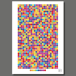 First 1000 Digits of Pi No. 2 [A4/A3 Size Fine Art Print] - Etsy