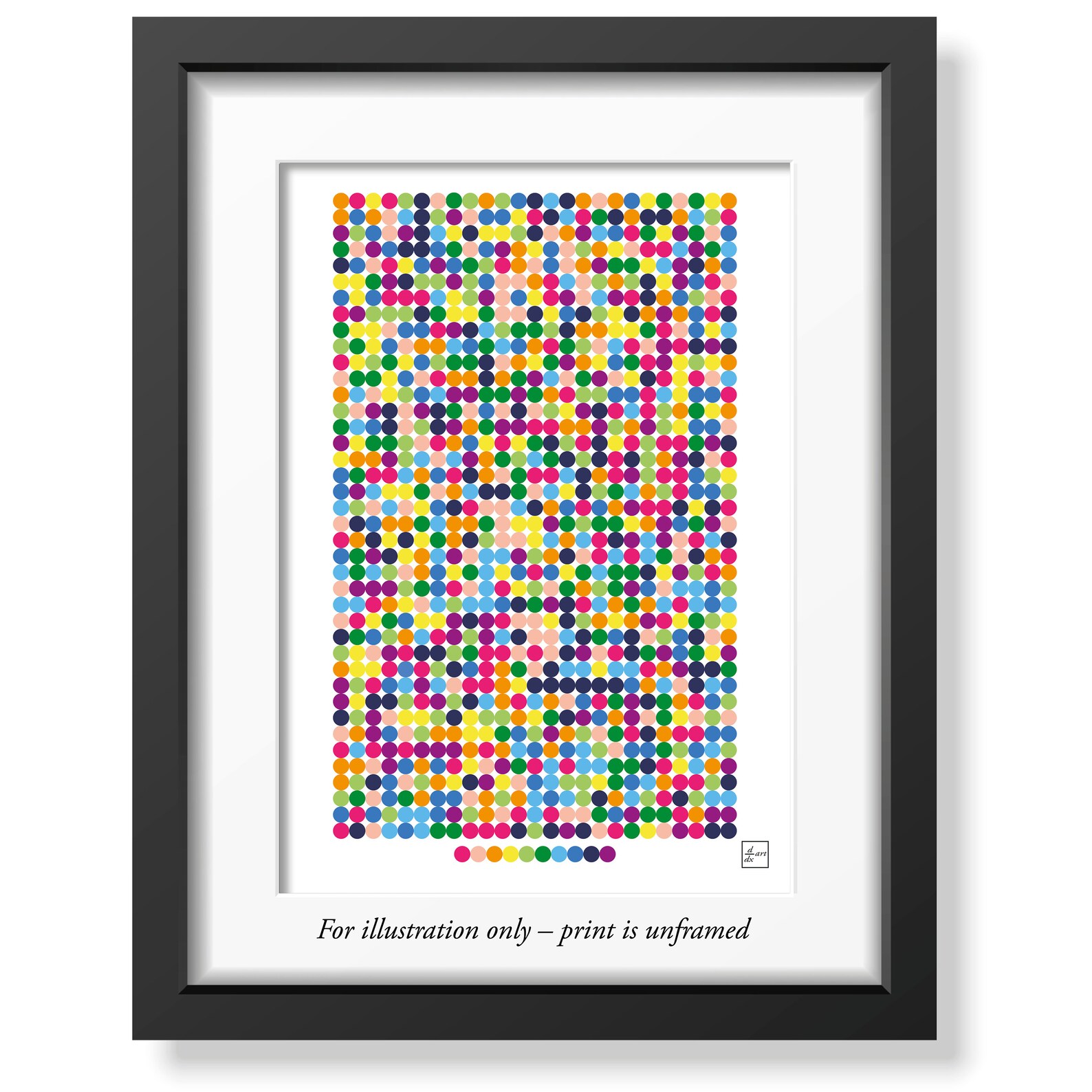 First 1000 Digits of Pi No. 1 [A4/A3 Size Fine Art Print] - Etsy
