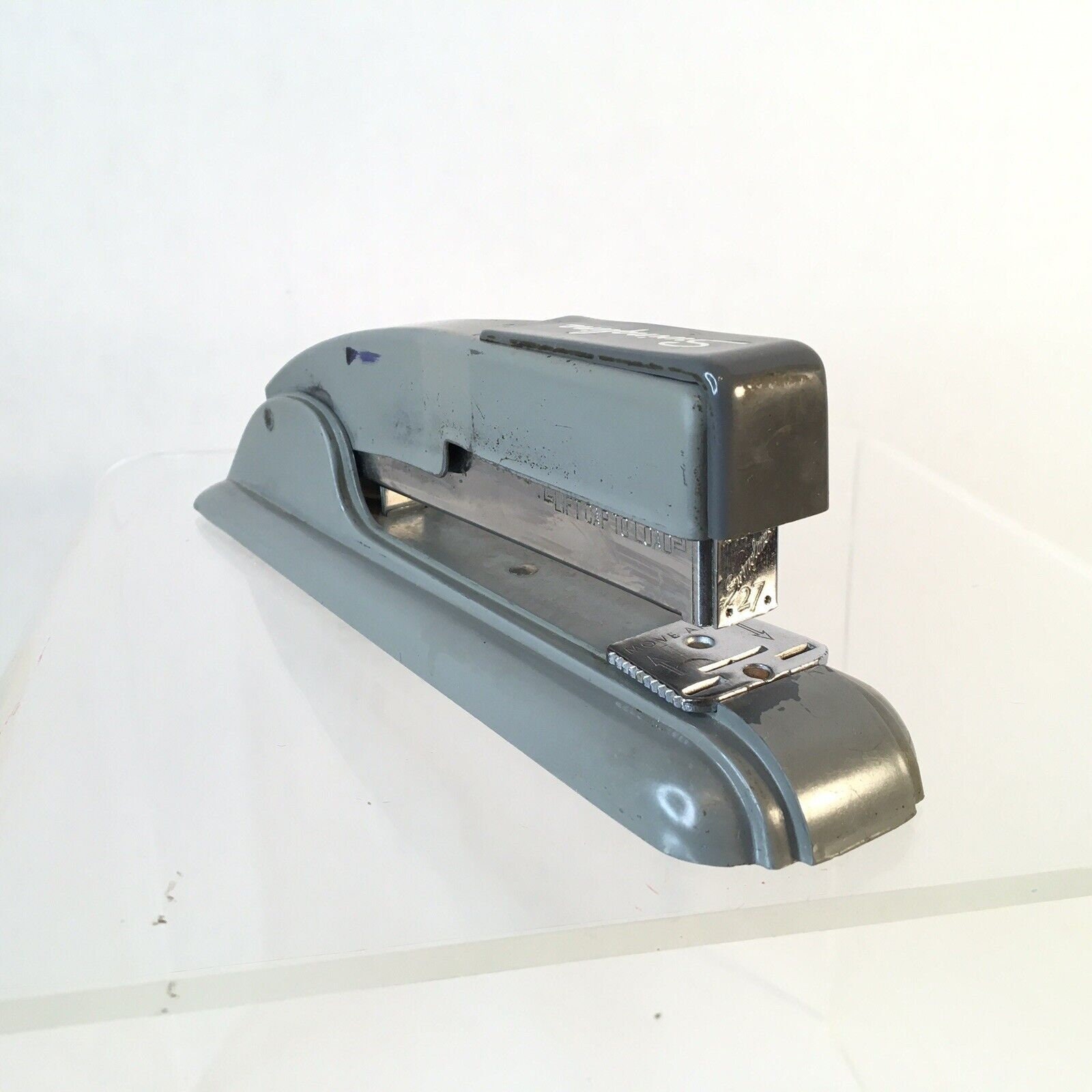 Vintage Swingline Model 27 Gray Desk Stapler Art Deco Style Retro Works ...