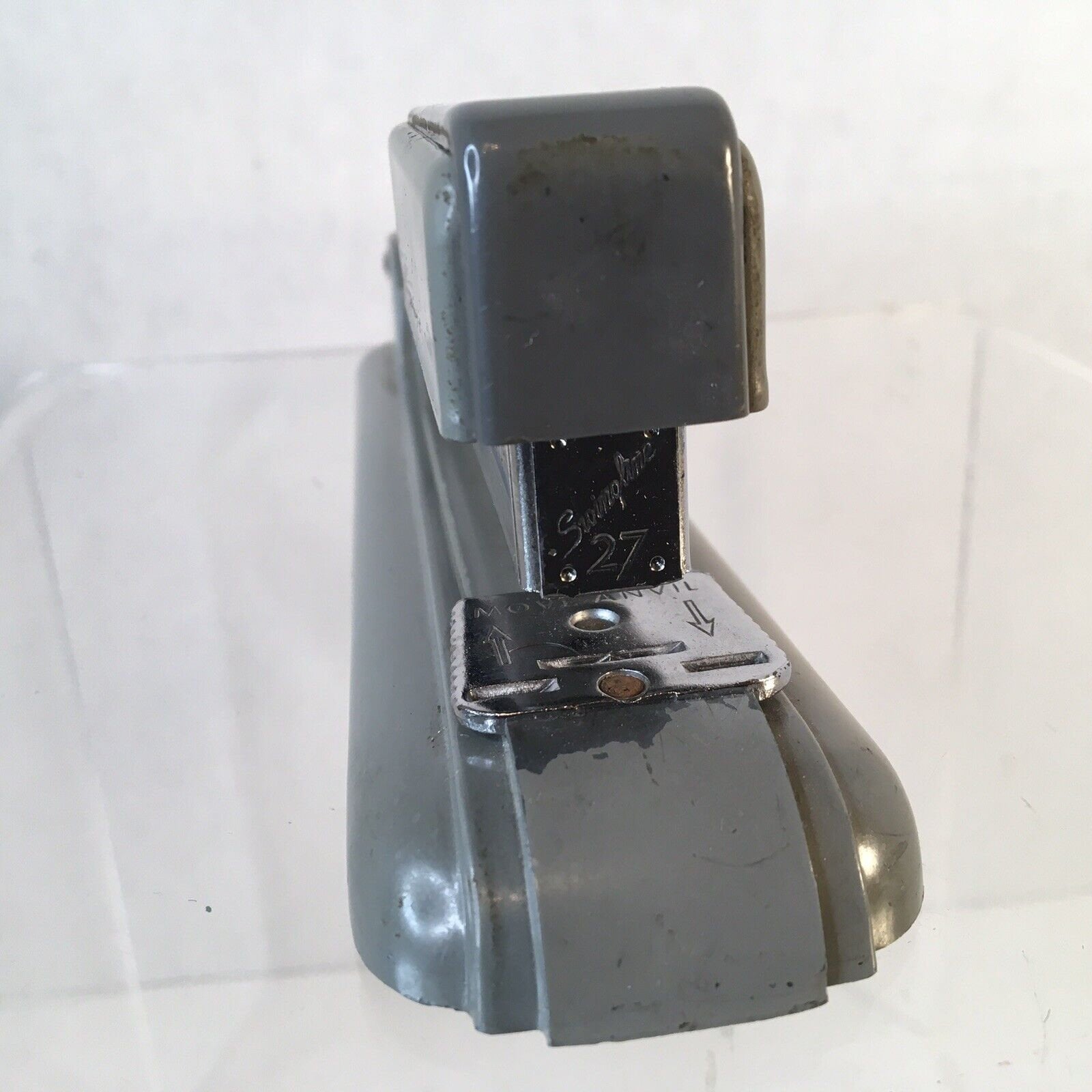 Vintage Swingline Model 27 Gray Desk Stapler Art Deco Style Retro Works ...