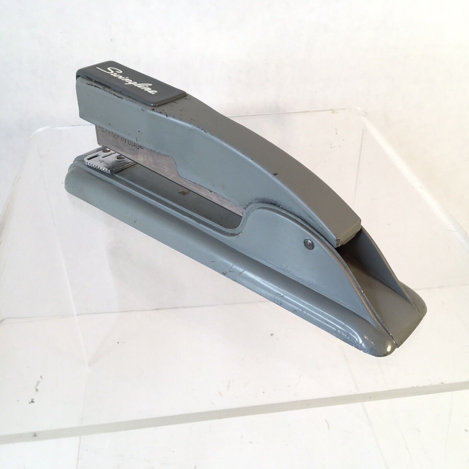 Vintage Swingline Model 27 Gray Desk Stapler Art Deco Style Retro Works ...