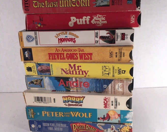 Childrens Classics VHS Tapes 12 Little Shop of Horrors Roger Rabbit ...