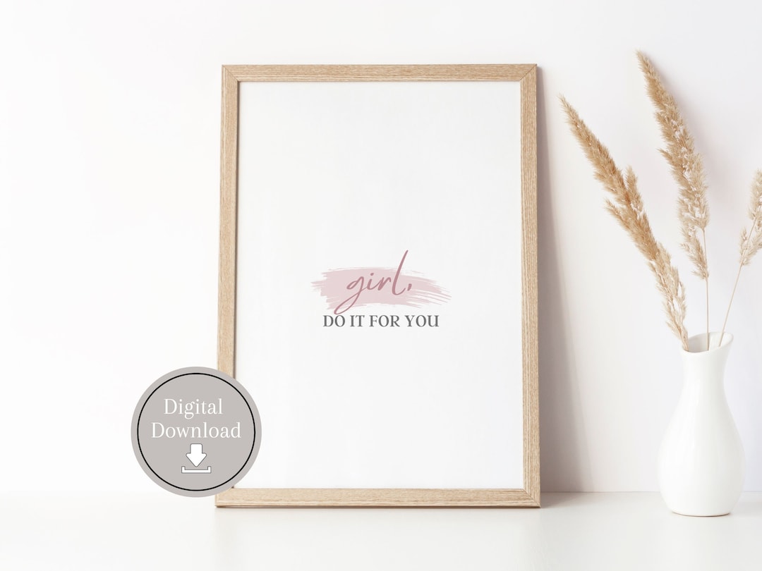 Motivational Female Wall Art Poster | Inspirational Printable Wall Art ...