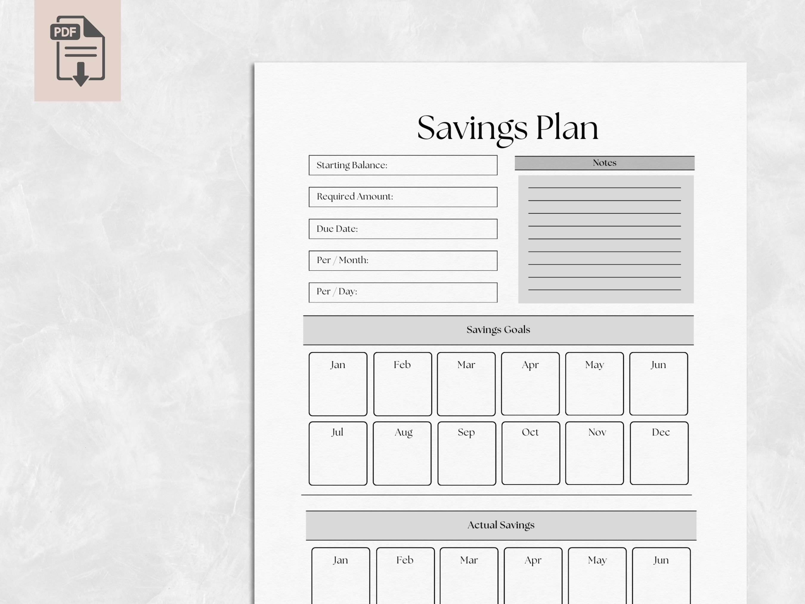 Financial Planner Bundle Printable Financial Planner Financial Tracker ...
