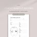 Makeup Client Record Face Chart Digital Printable Face Chart Makeup ...