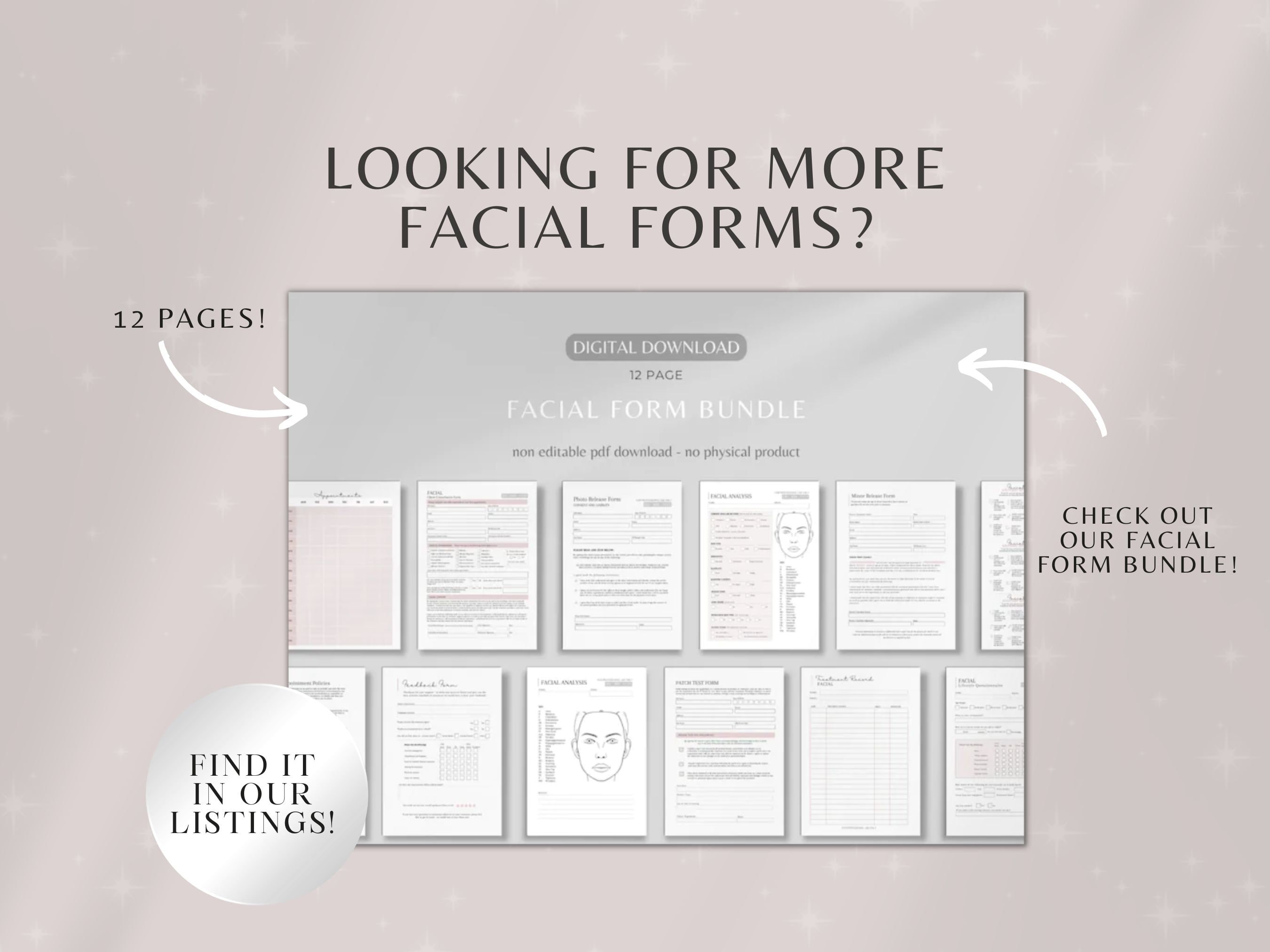 Facial Lifestyle Questionnaire | Facial Digital Client Intake Form ...