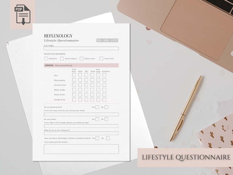 Reflexology Form Bundle | Salon Business Bundle Form | Digital Business ...