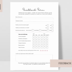 Massage Therapy Form Bundle | Printable Business Salon Forms | Spa Beauty Forms | Massage ...