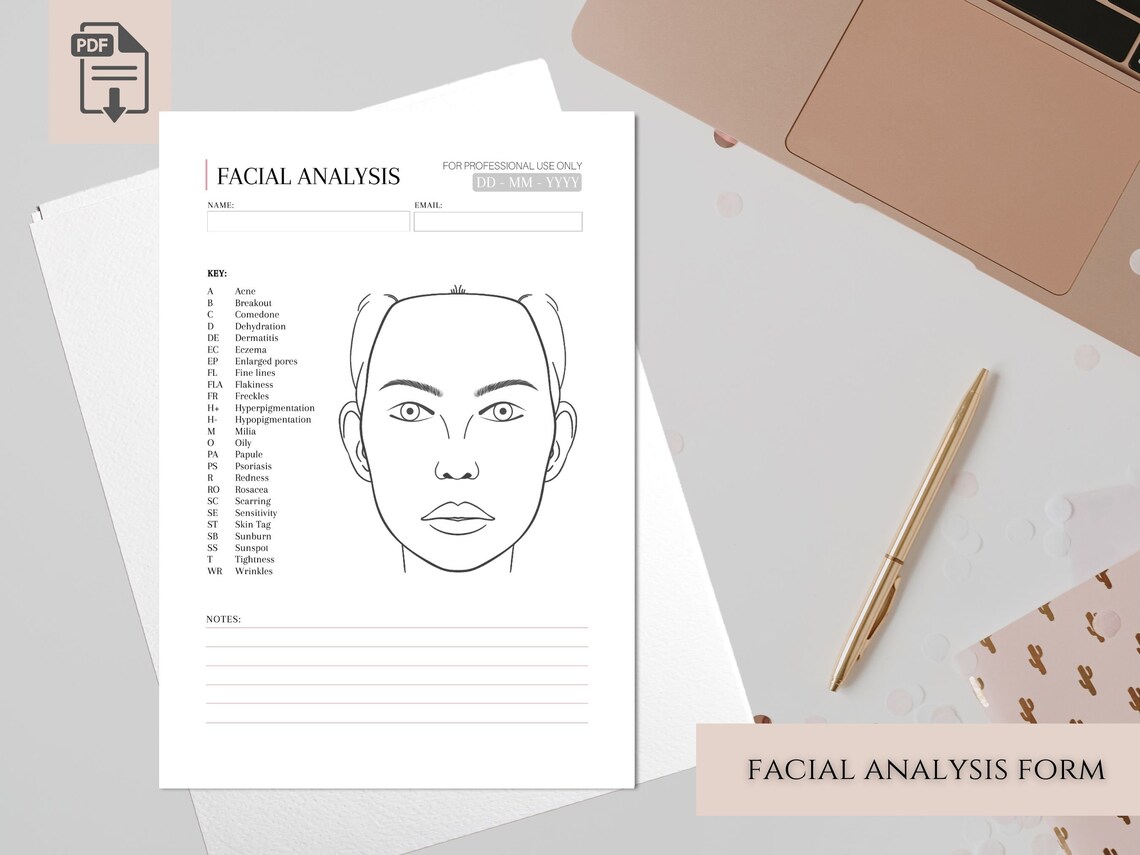 Facial Form Bundle Digital Facial Forms Salon Form Bundle - Etsy