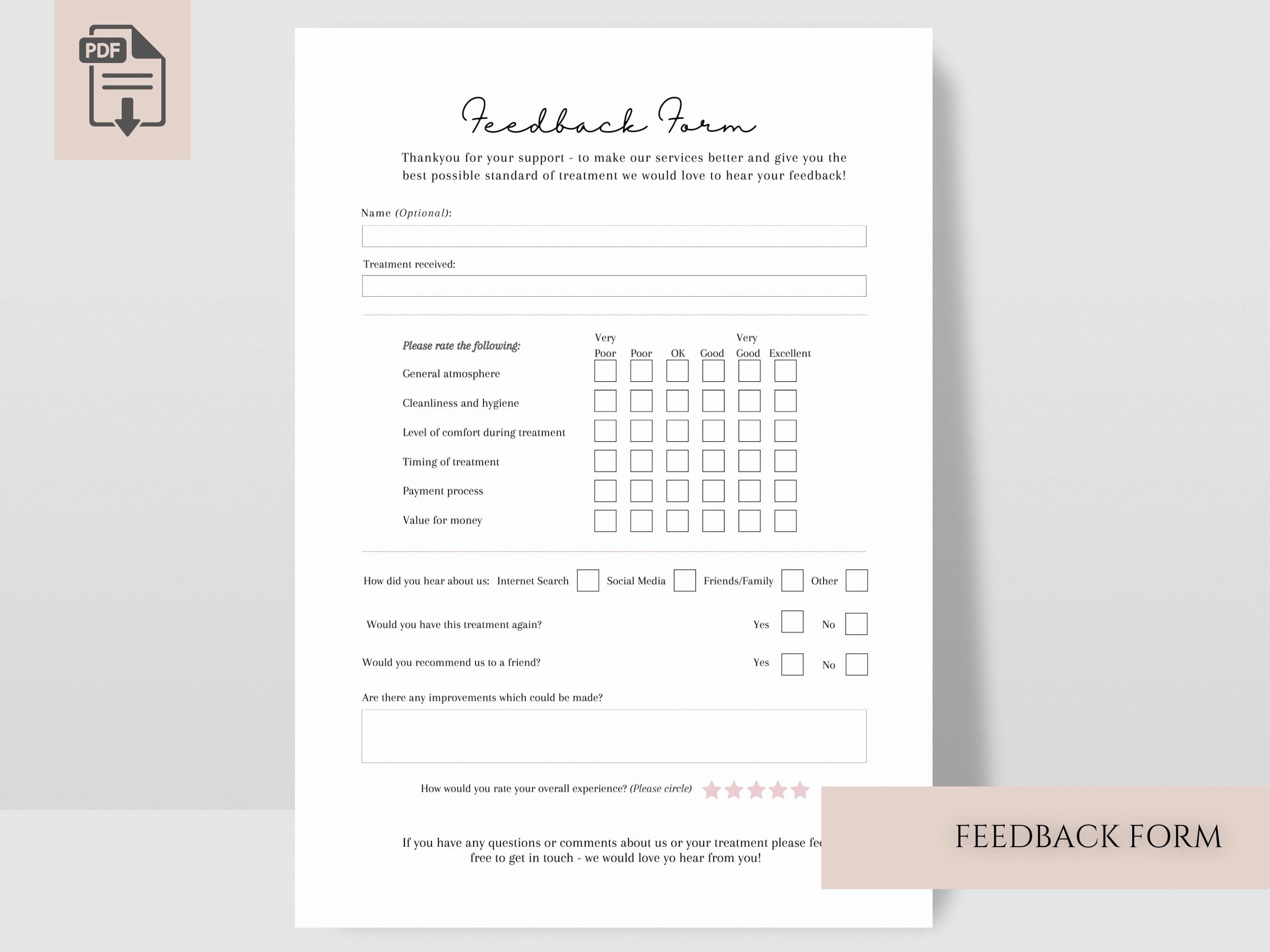 Reflexology Form Bundle | Salon Business Bundle Form | Digital Business ...