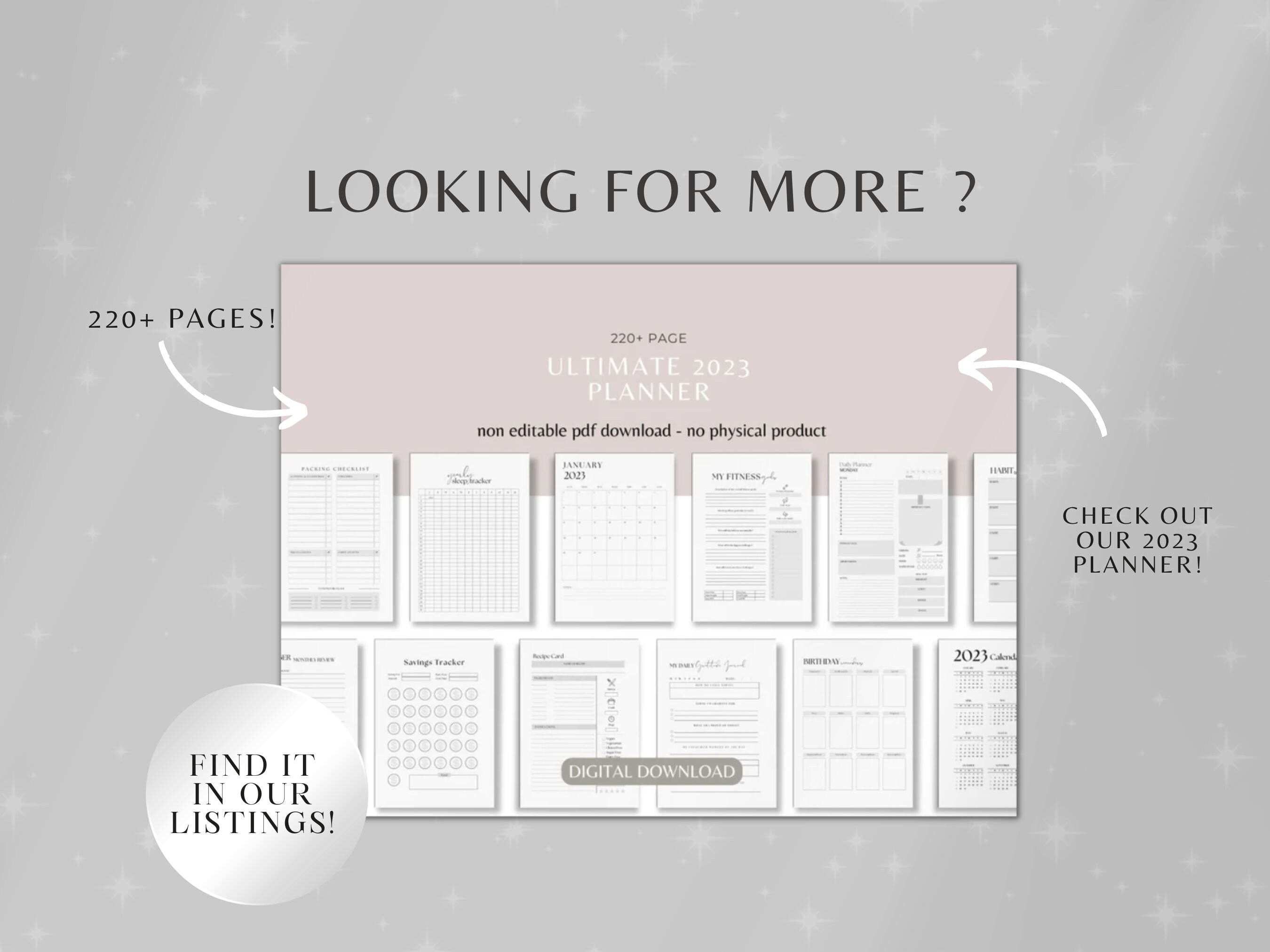 Monthly Printable Goal Checklists Goal Setting Lists Printable Digital ...