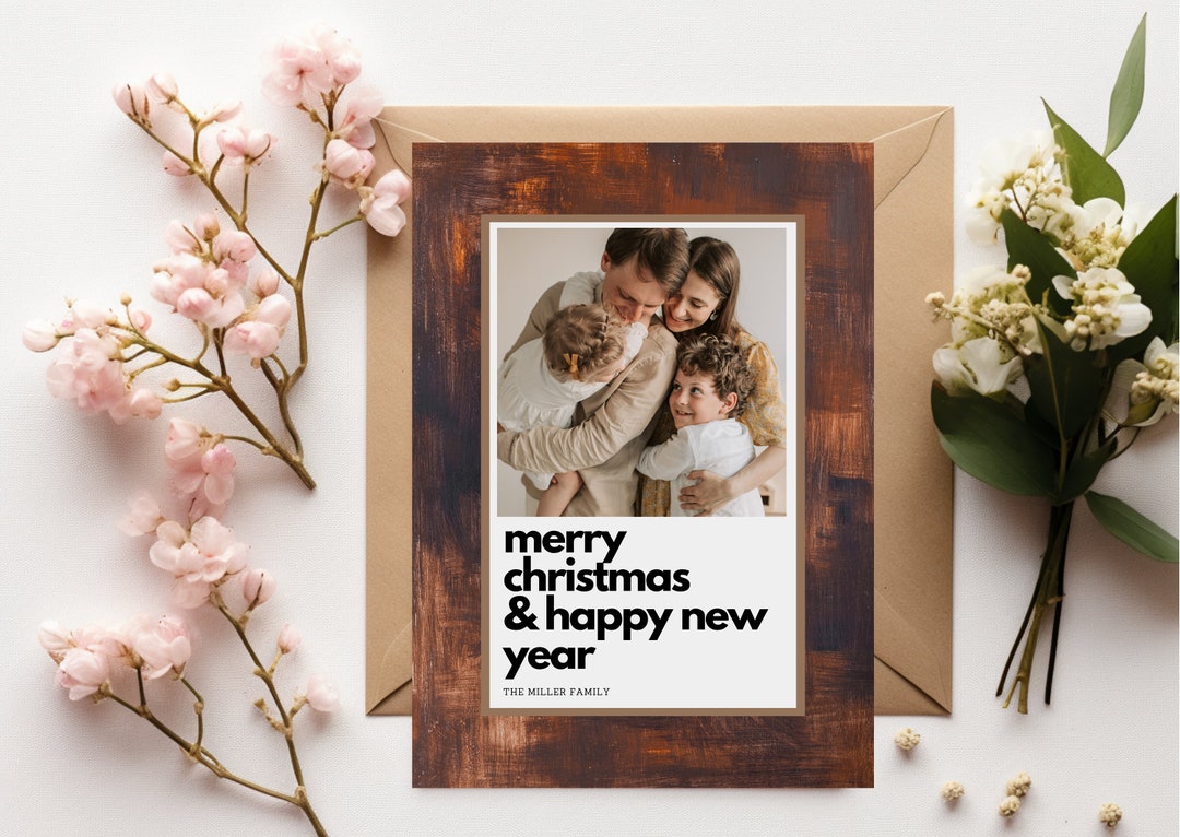 Editable RH Inspired Christmas Card - Etsy
