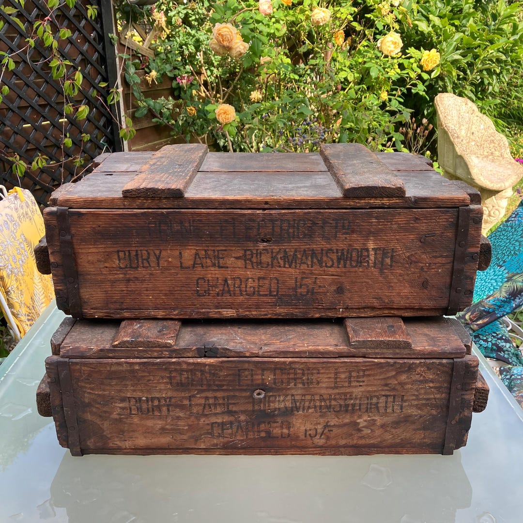 Ammo Box, English Oak, Wooden Ammunition Box WW2, Rickmansworth ...