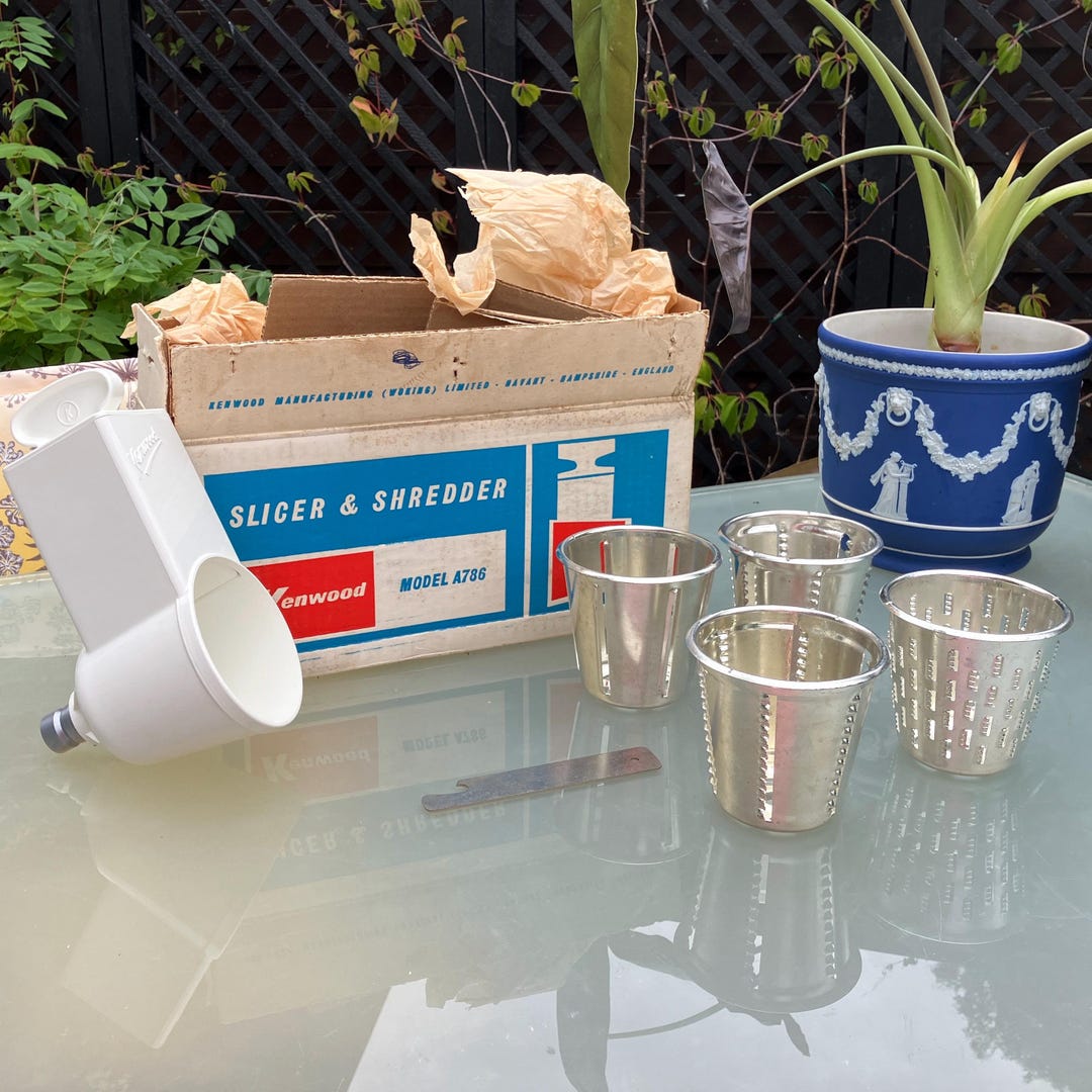 Original 1950's Kenwood Chef Slicer and Shredder A786 Boxed Unused for Models A700, A700D, A701 ...