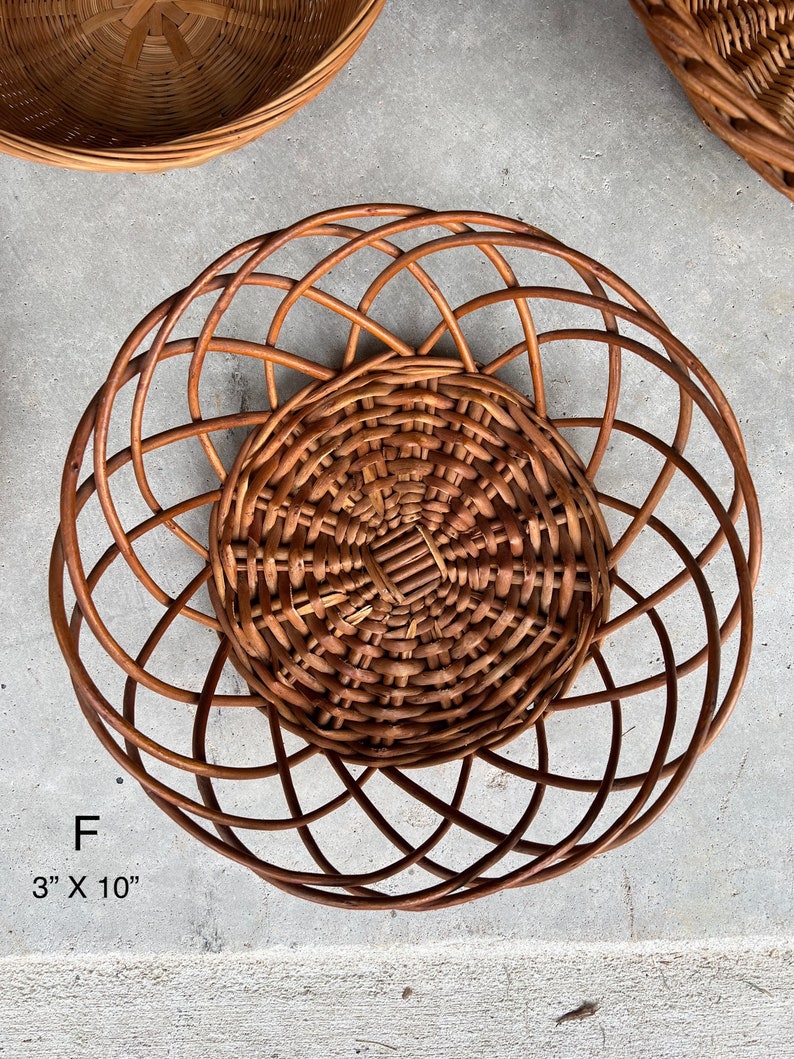 Wicker Baskets - Set 2 - Etsy