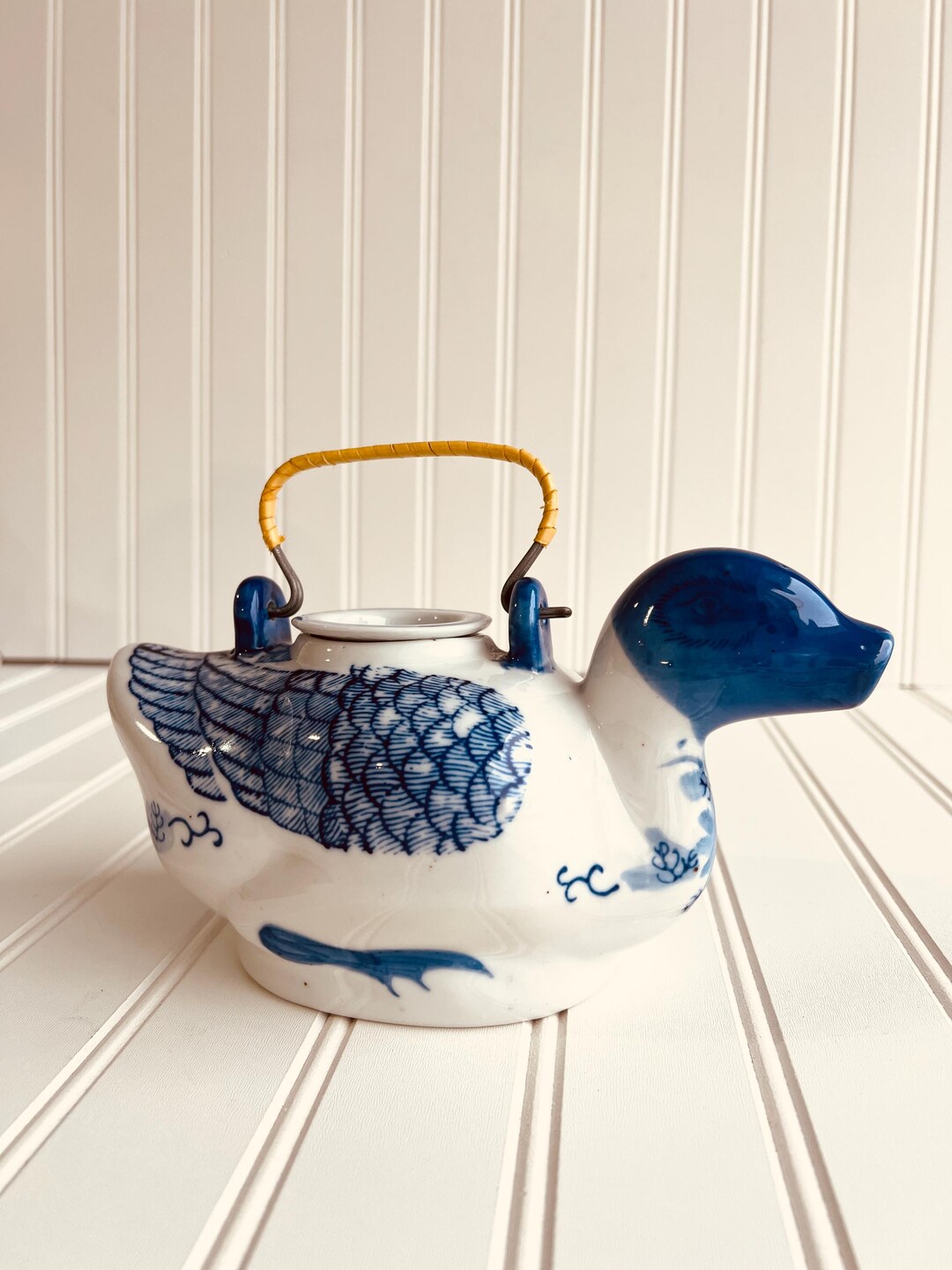 Vintage Duck Teapot - Etsy