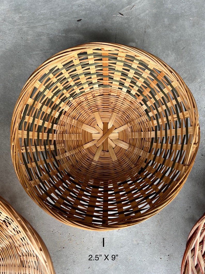 Wicker Baskets - Set 2 - Etsy