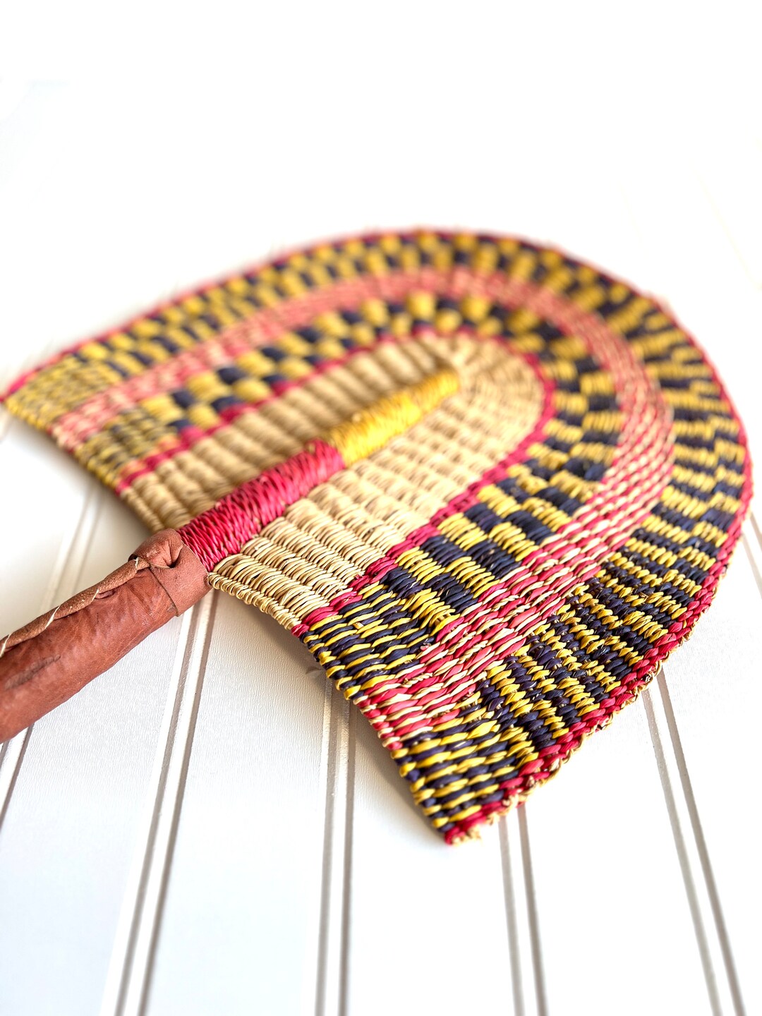 Hand Woven Hand Fan - Etsy