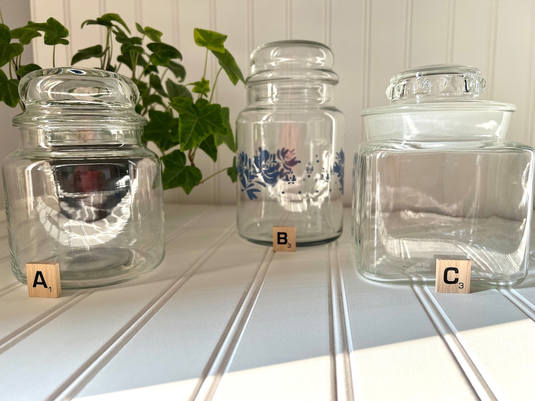 Vintage Glass Jars - Etsy