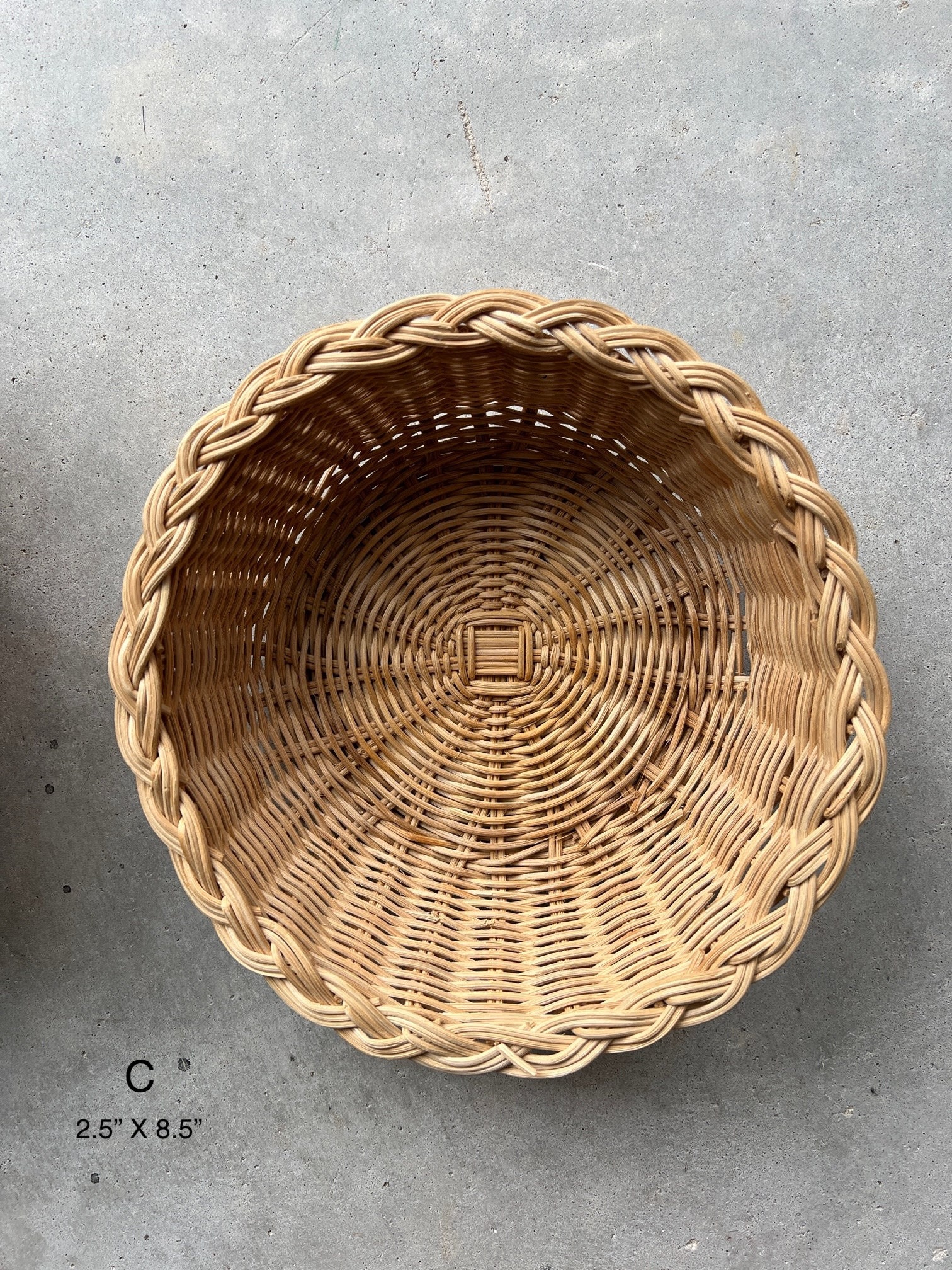 Wicker Baskets - Set 1 - Etsy