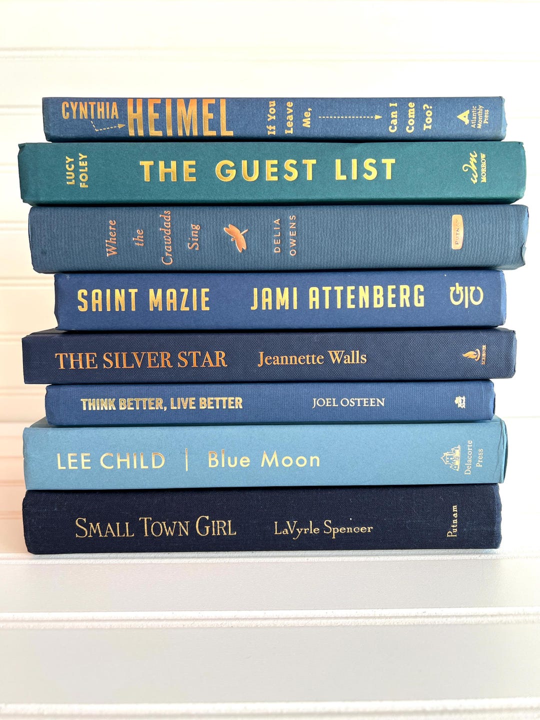 Decorative Stack of Books - Blue Variety 2 - Etsy
