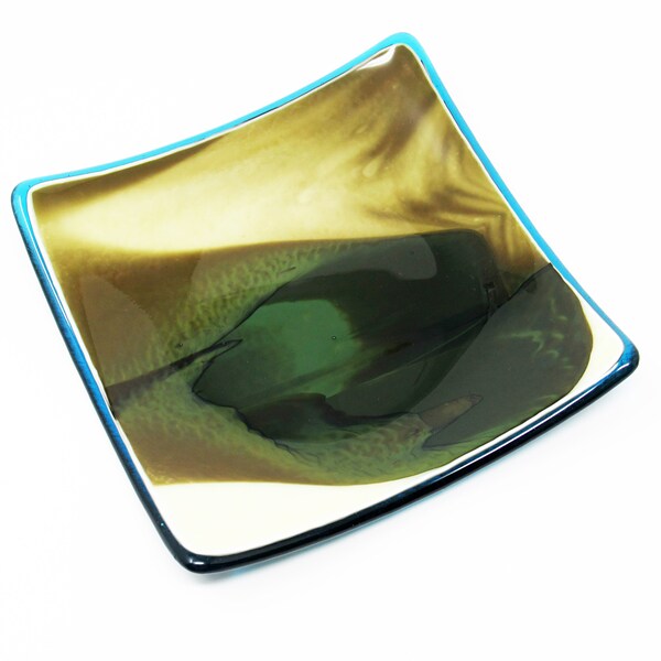 Square Glass Plate - Etsy