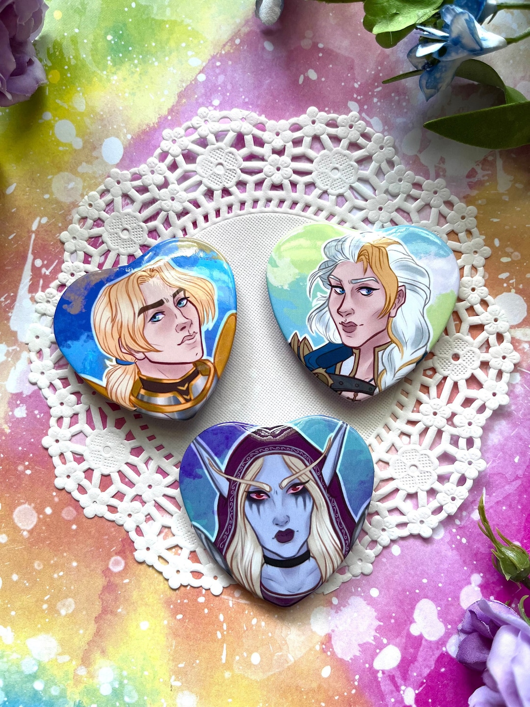 World of Warcraft | Heart Buttons - Etsy
